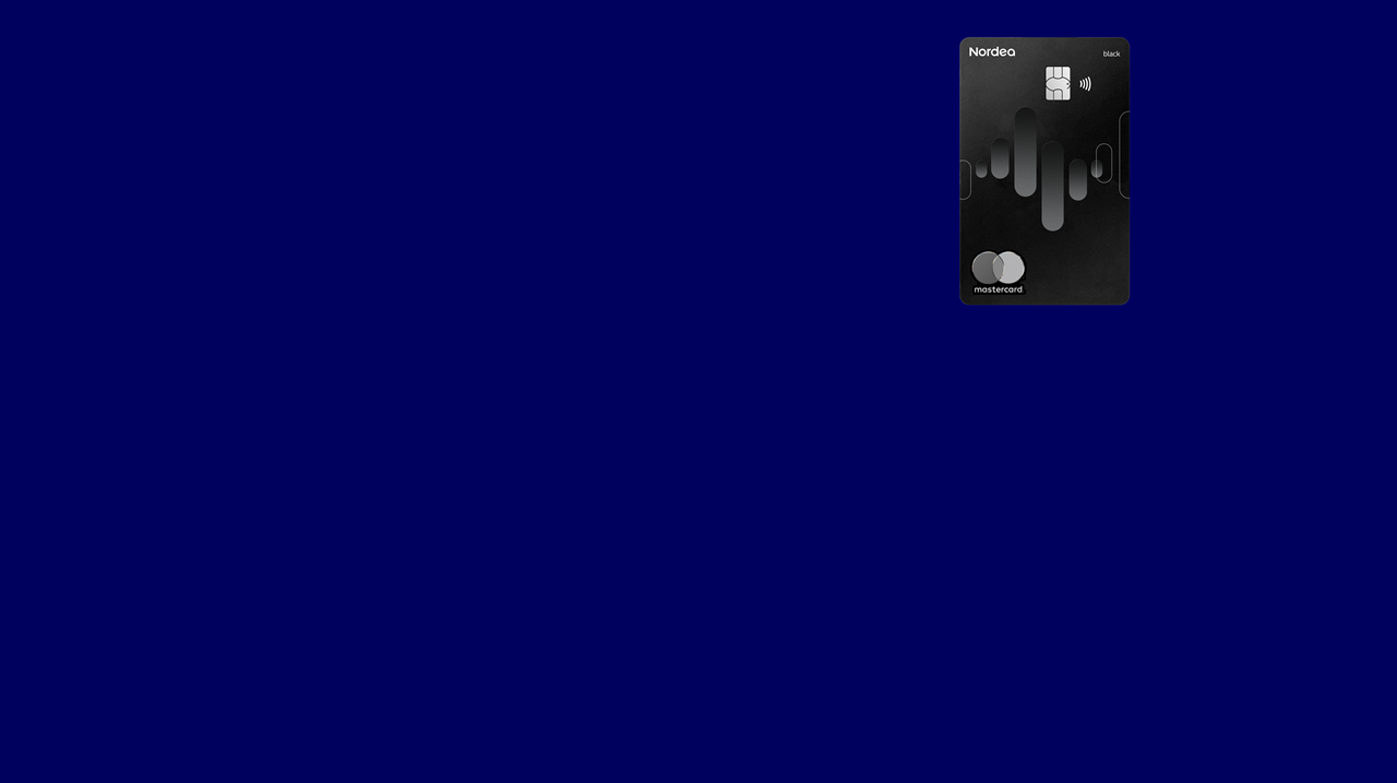 Nordea Black Mastercard | Nordea