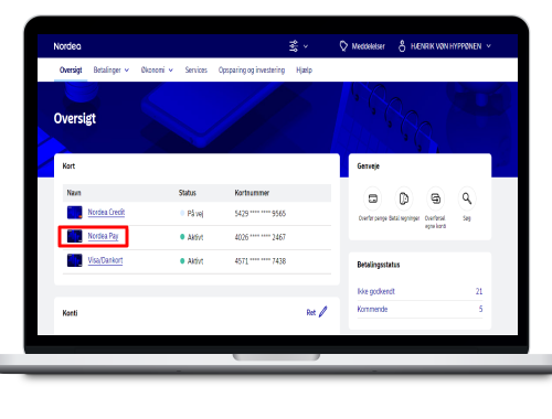 Find din pinkode i mobil- og netbank | Nordea