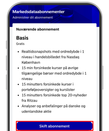 Sådan ændrer/tilføjer du abonnement | Nordea