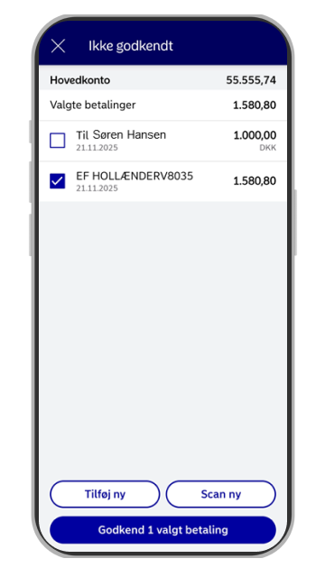 Sådan betaler du en regning i mobilbank | Nordea